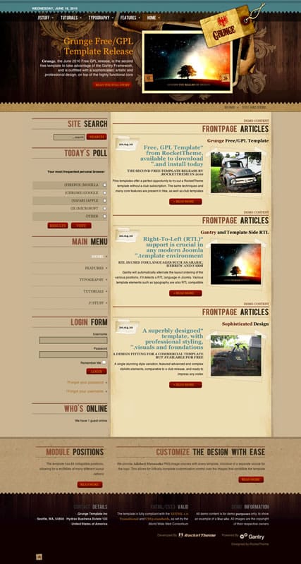 Template CMS Joomla - Template CMS